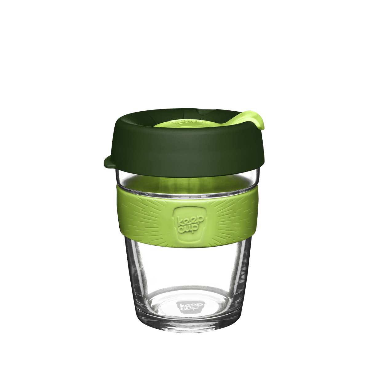 KeepCup Brew 12oz Matcha Pine | Glass Reusable Coffee Cup UK